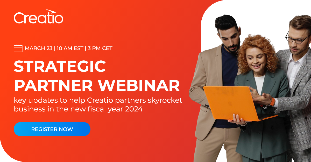 Strategic Partner Webinar | Creatio
