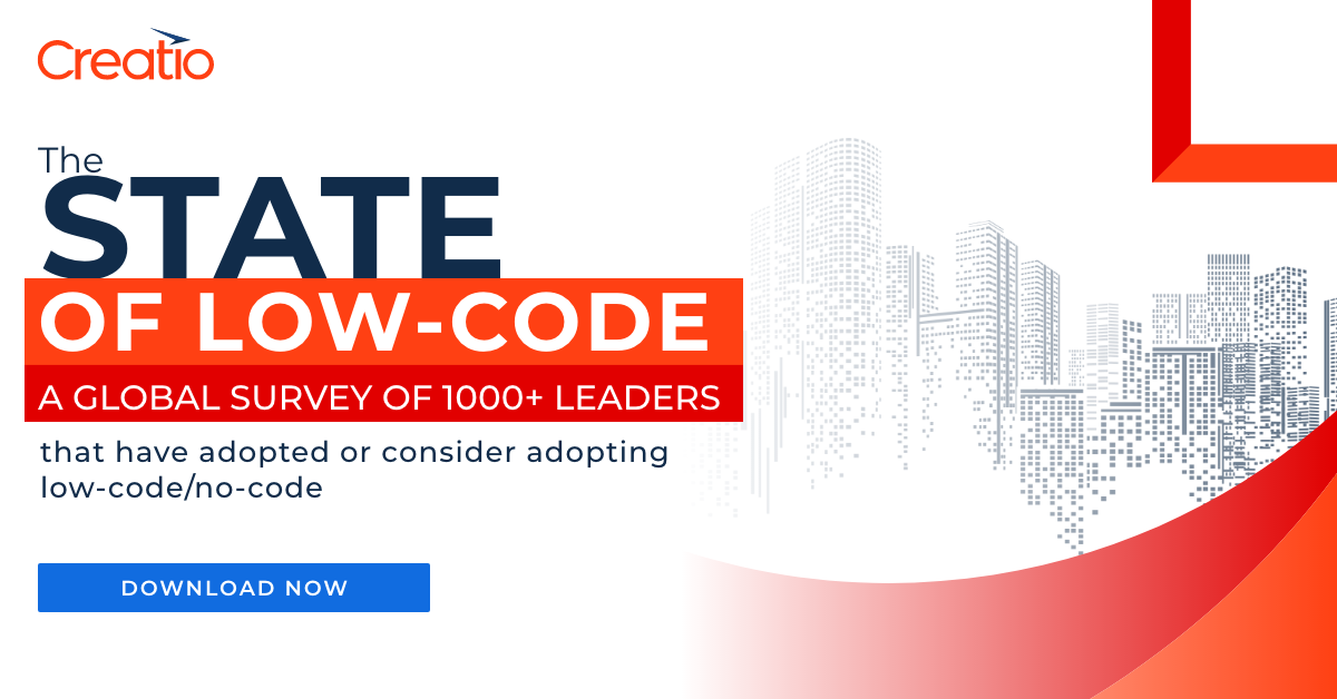 The State of Low-Сode/No-Сode 2021 | Creatio | Creatio