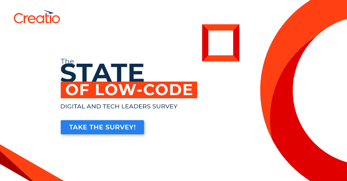 Creatio Launches Global Annual Survey to Explore the State of the Low-Code Market | Creatio