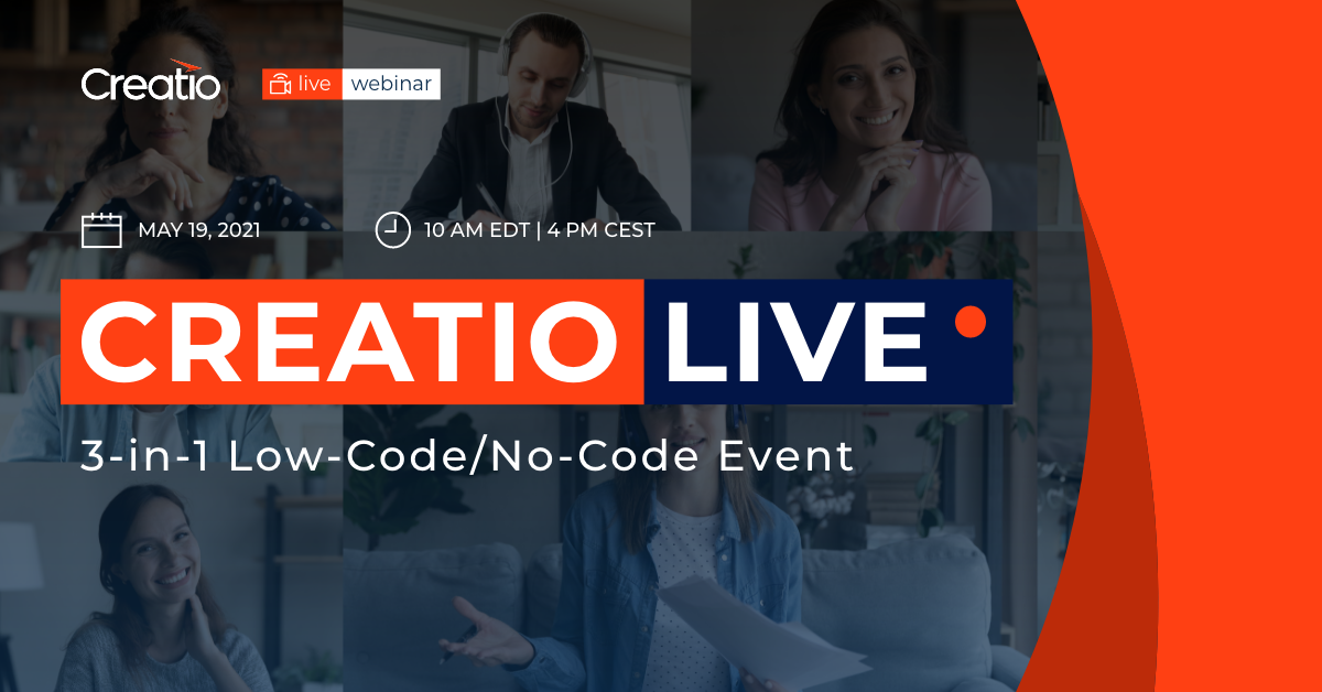 Creatio Hosts Virtual Event to Spotlight the State of Low-Code/No-Code | Creatio