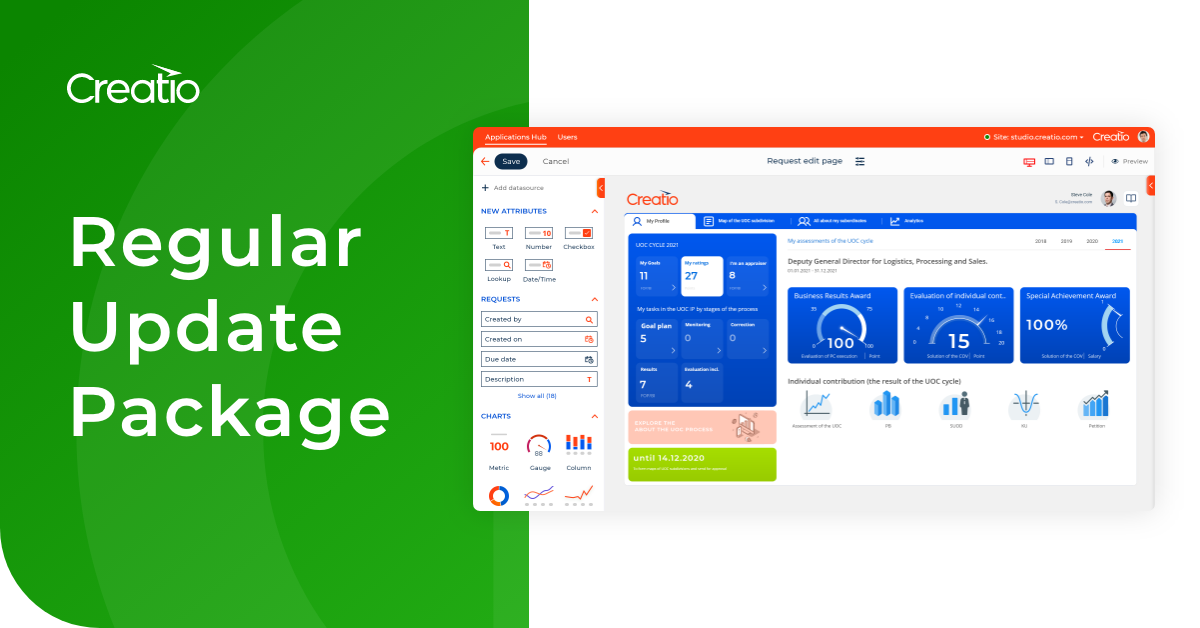 Regular Update Package for Creatio Products | Creatio