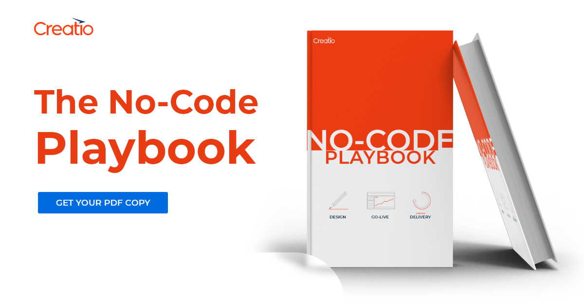 No-Code Playbook - get your PDF copy for free | Creatio
