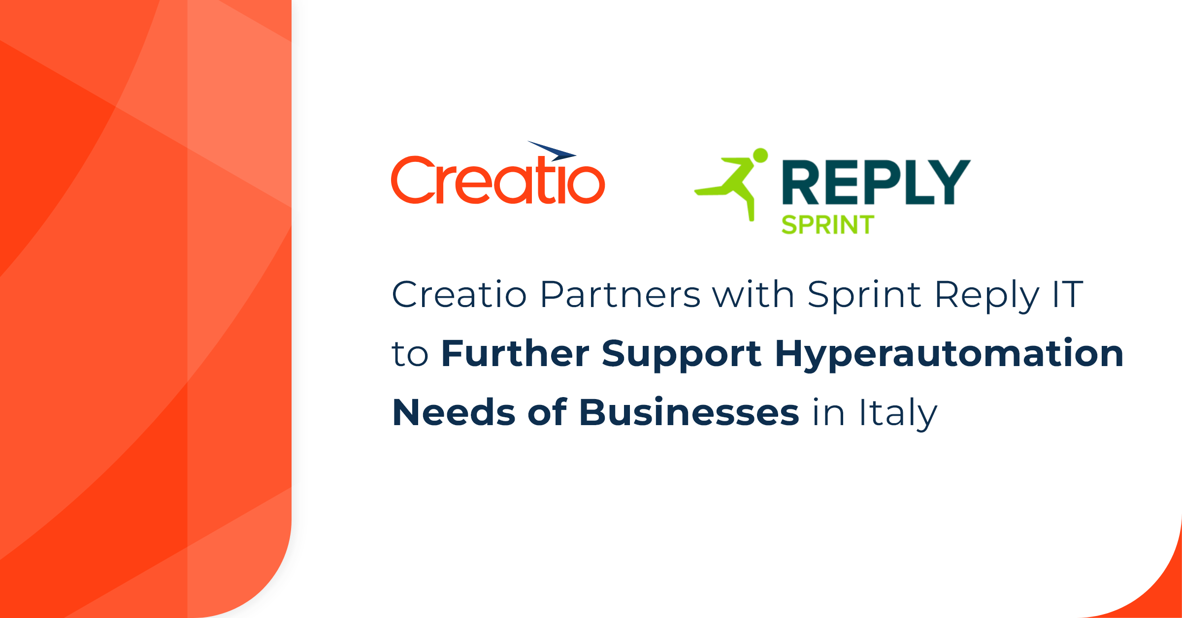 Creatio Partners with Sprint Reply IT to Further Support ...