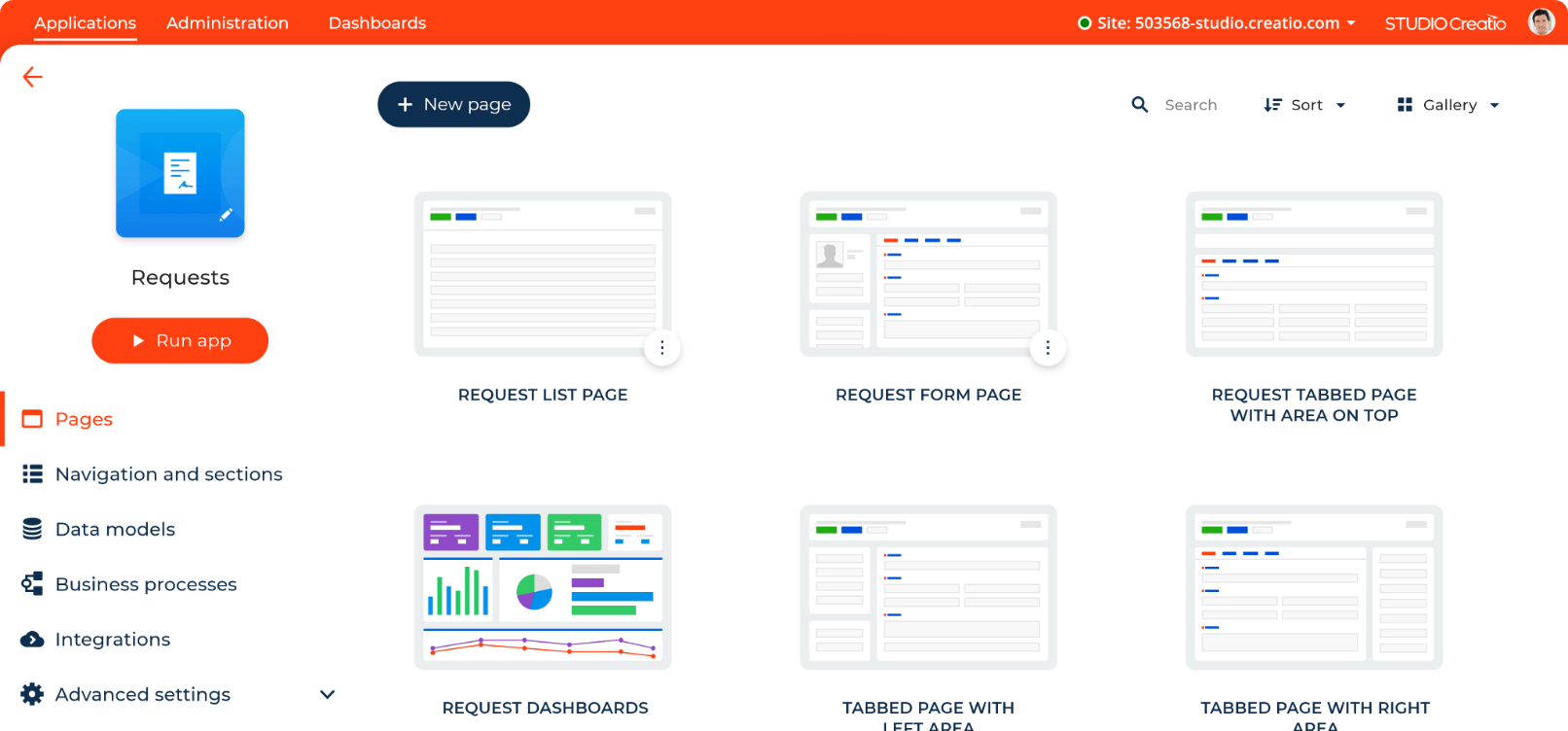 No-code platform to build applications and workflows | Studio Creatio