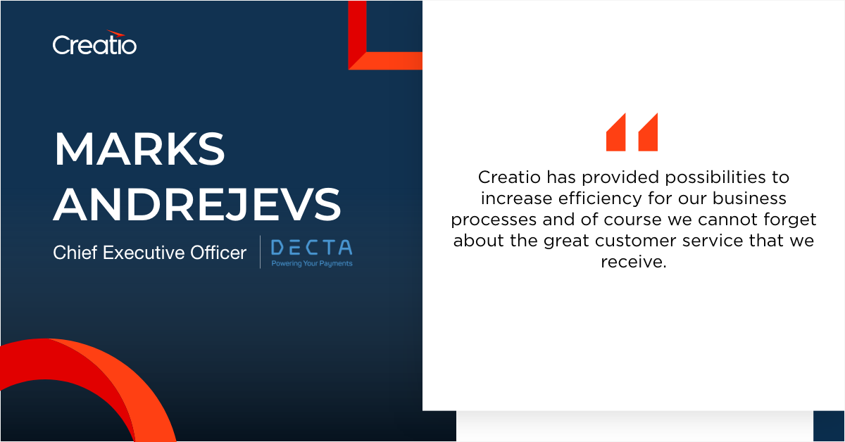 DECTA guides customers through every step of the payment process with ...