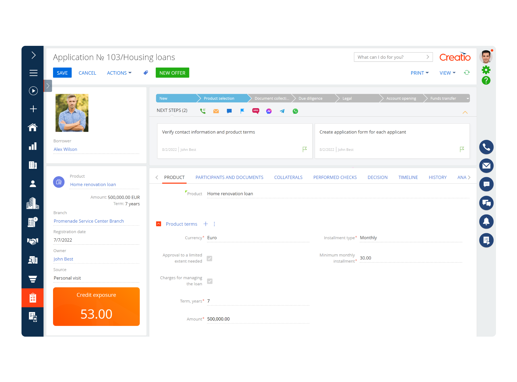 Banking CRM & Workflow automation software with no-code | Creatio