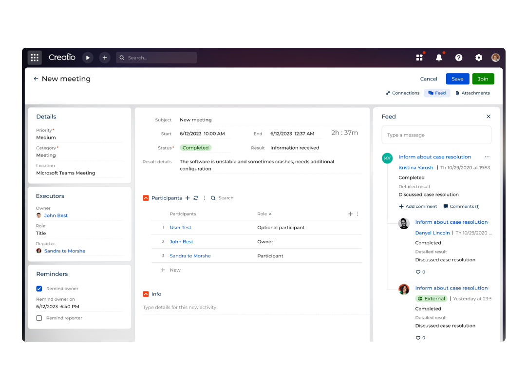 Business services CRM & Workflow automation software with no-code | Creatio