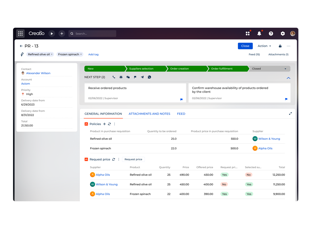CPG CRM & Workflow automation software with no-code | Creatio