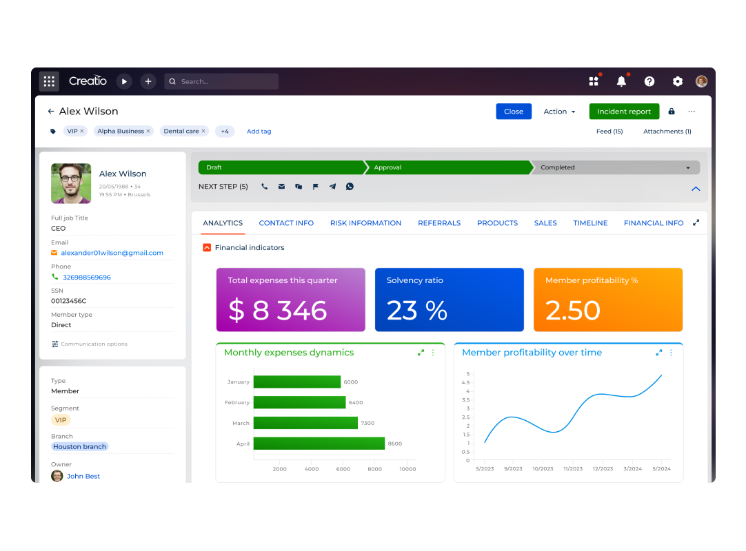 Credit Unions CRM & Workflow automation software with no-code | Creatio
