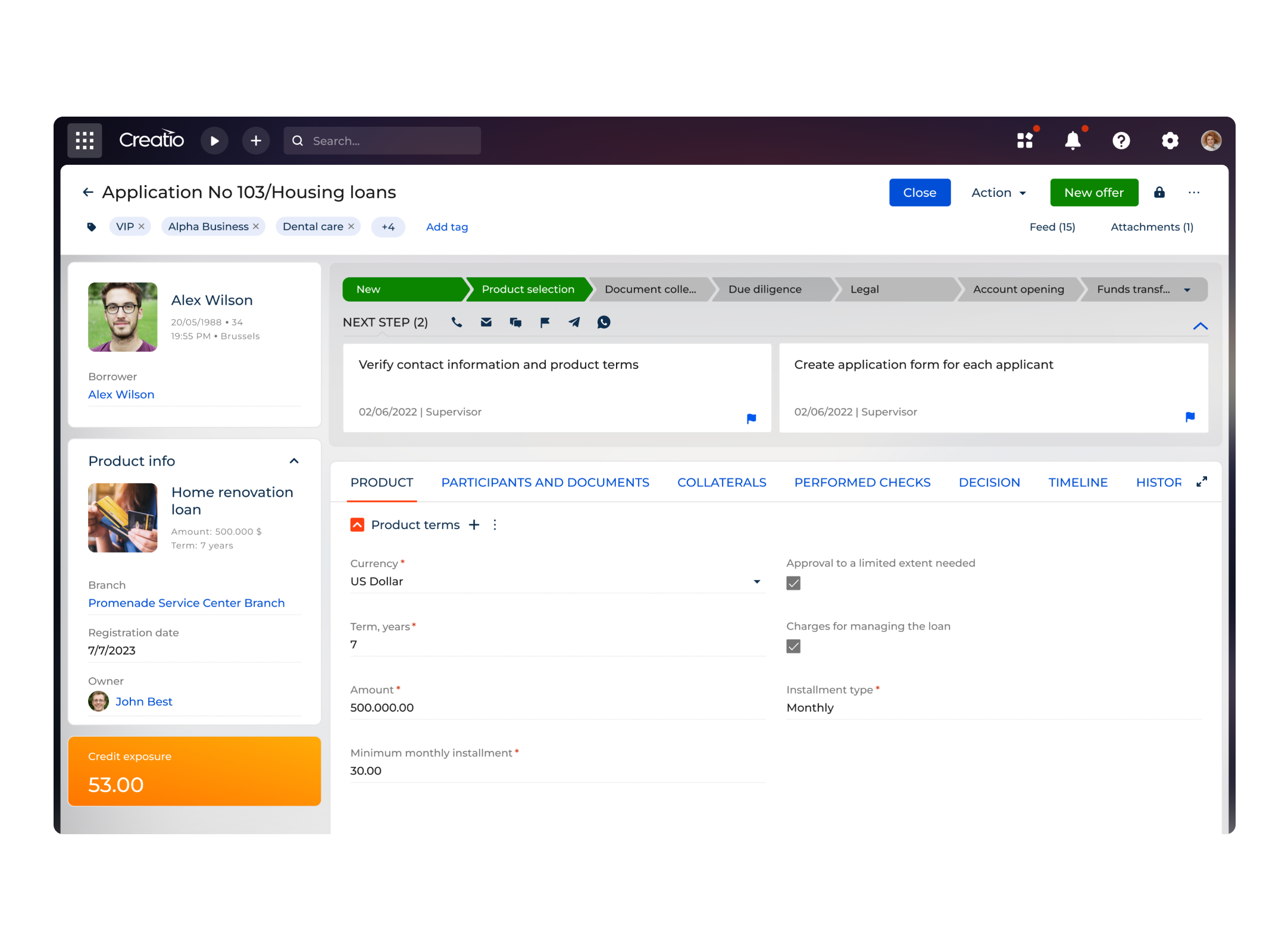 Credit Unions CRM & Workflow automation software with no-code | Creatio