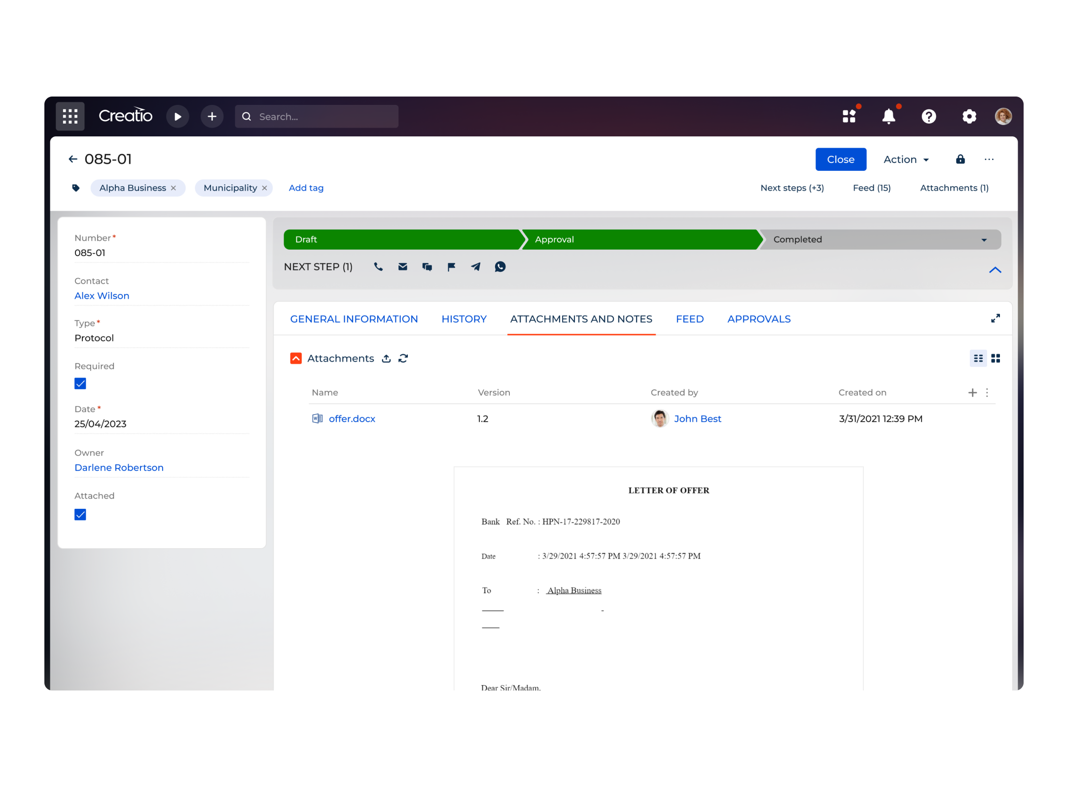 Credit Unions CRM & Workflow automation software with no-code | Creatio