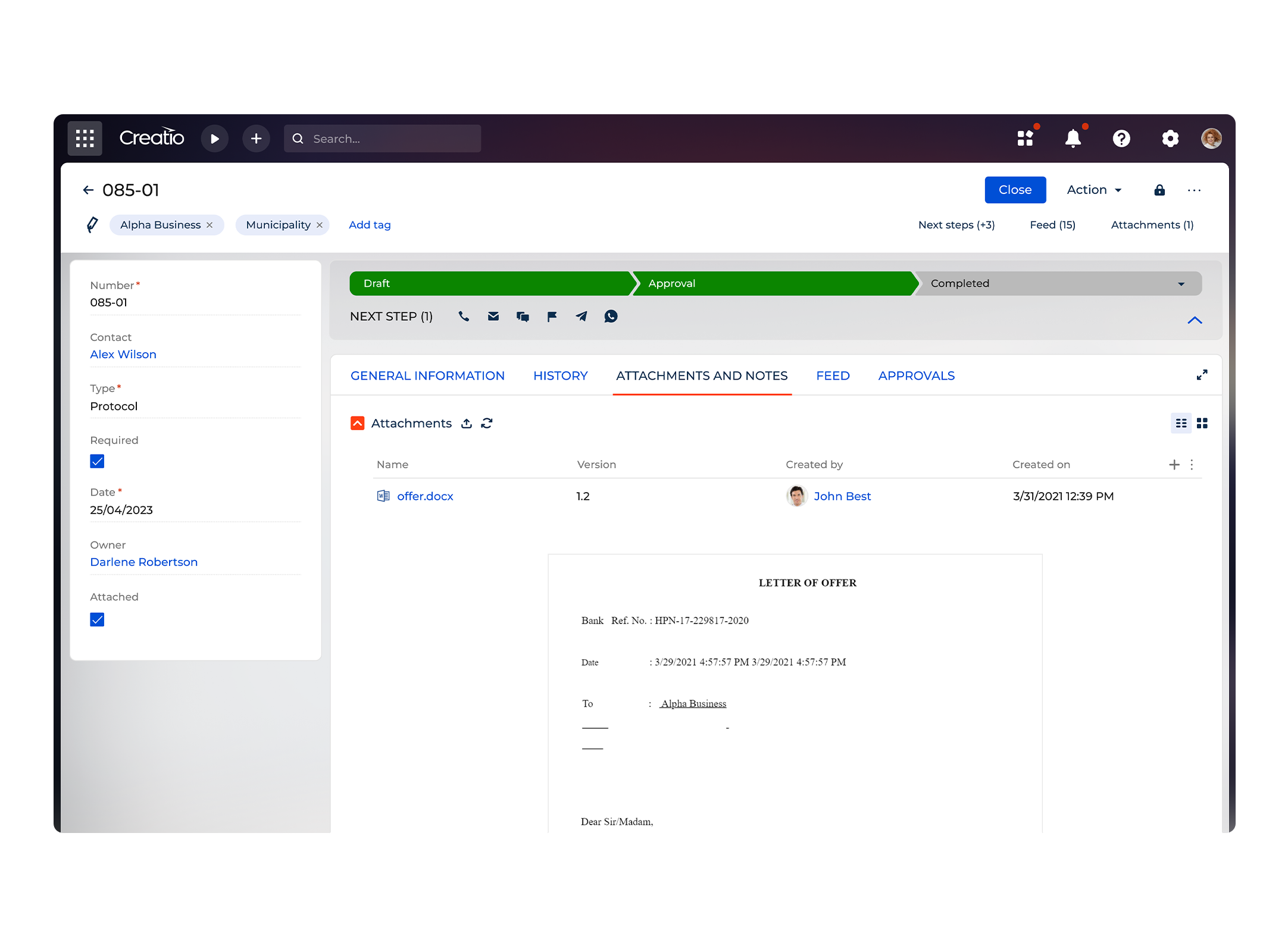 Insurance CRM & Workflow automation software with no-code | Creatio