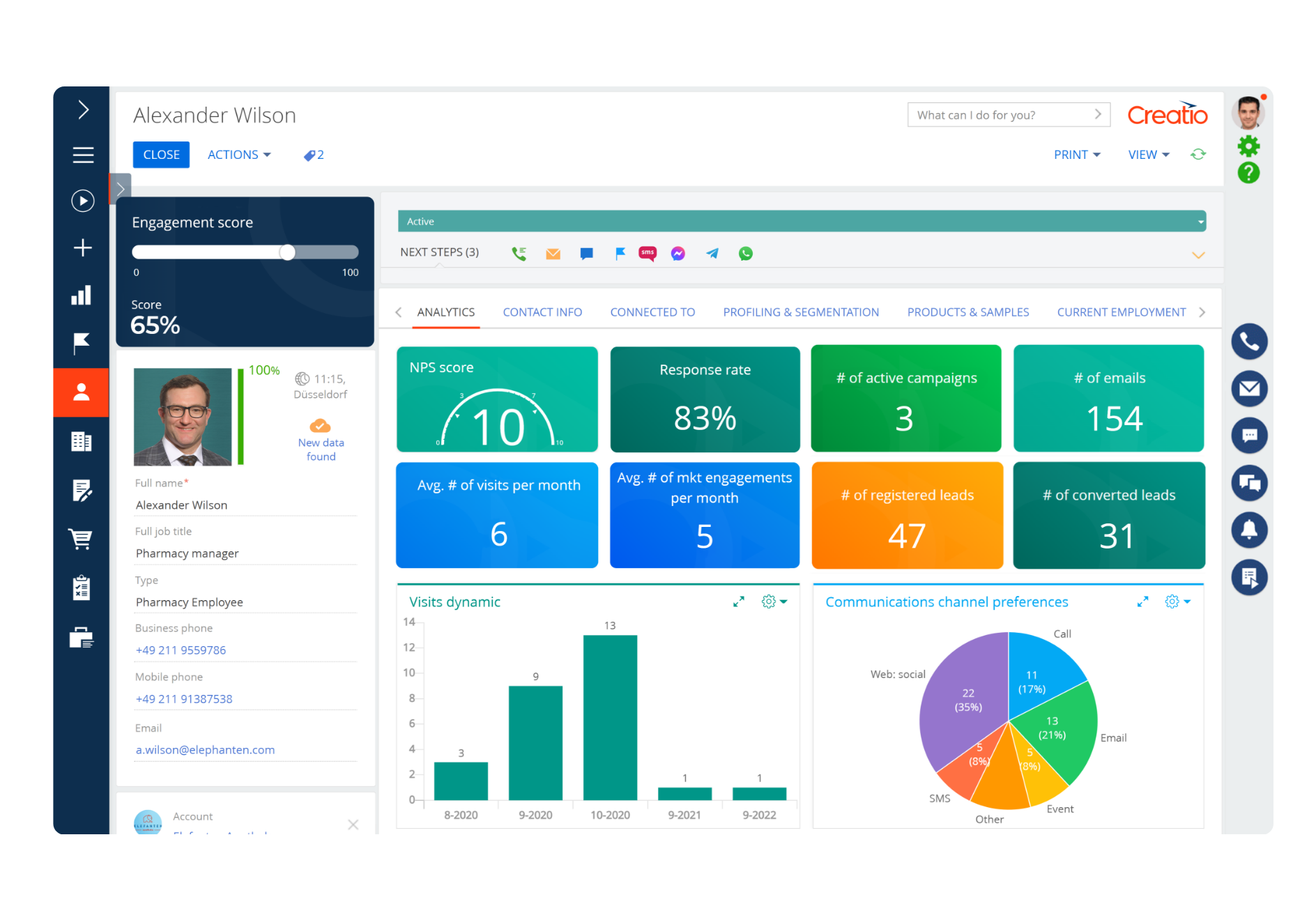 Pharma CRM & Workflow automation software with no-code | Creatio