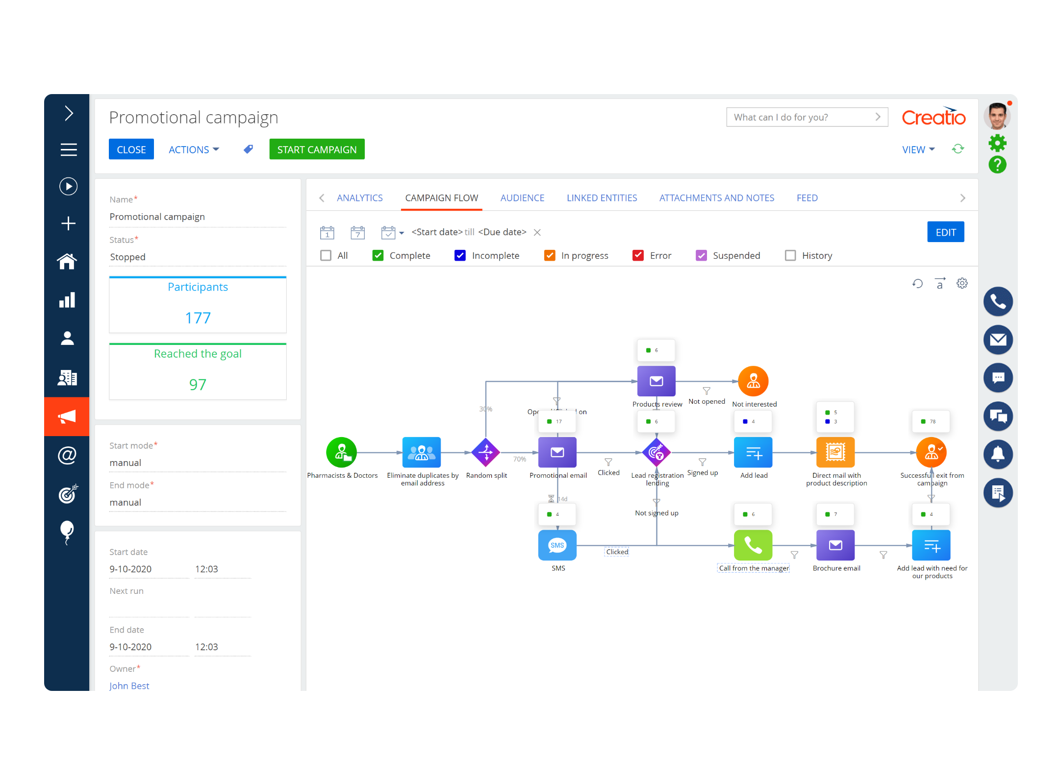 Pharma CRM & Workflow automation software with no-code | Creatio