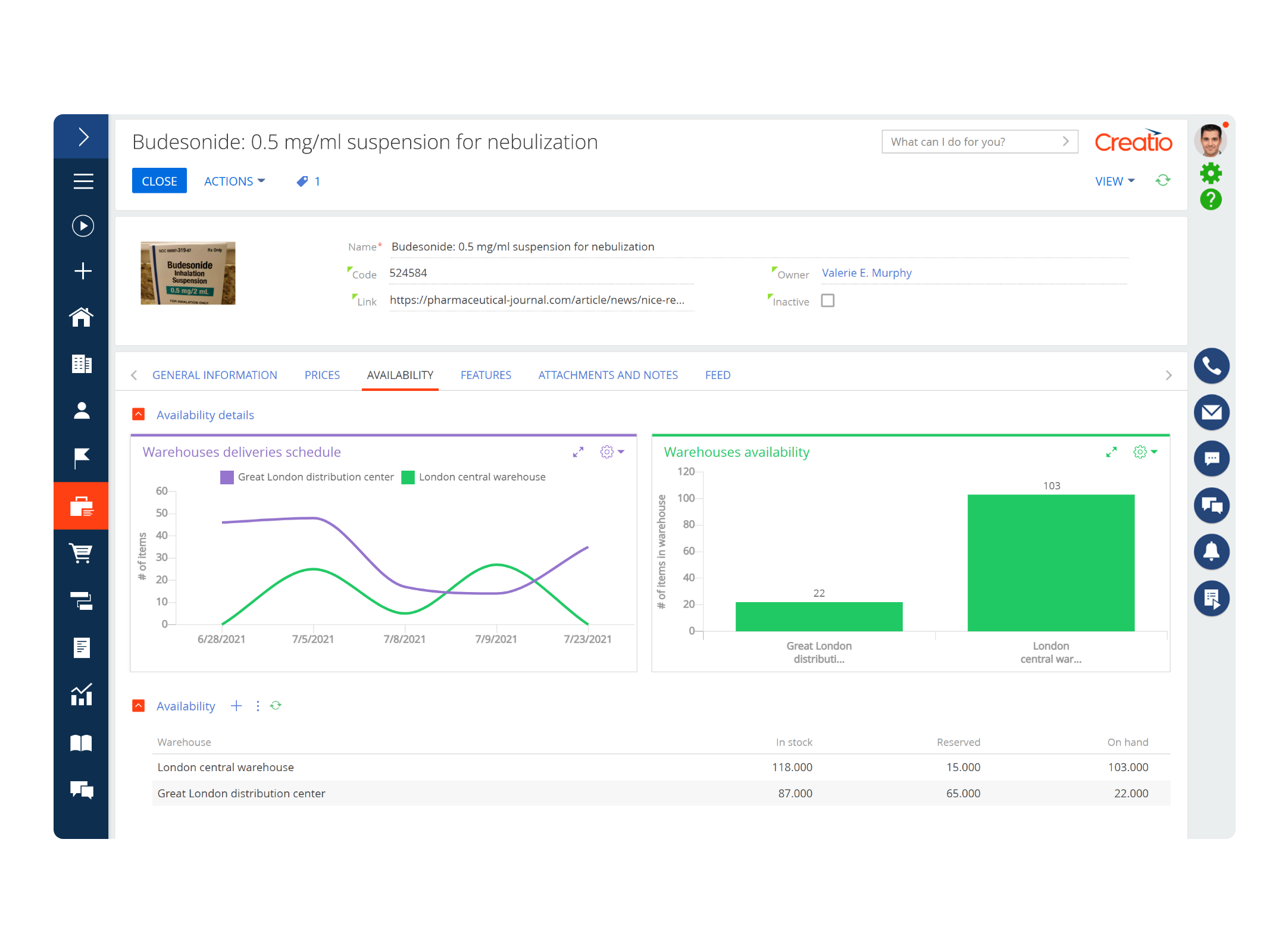 Pharma CRM & Workflow automation software with no-code | Creatio