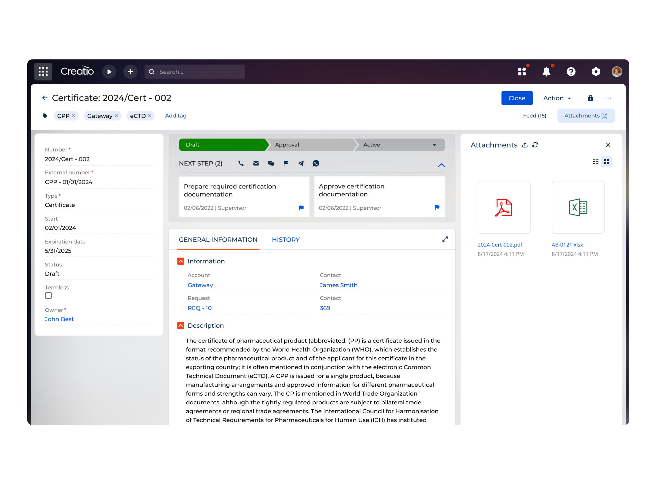 Pharma CRM & Workflow automation software with no-code | Creatio