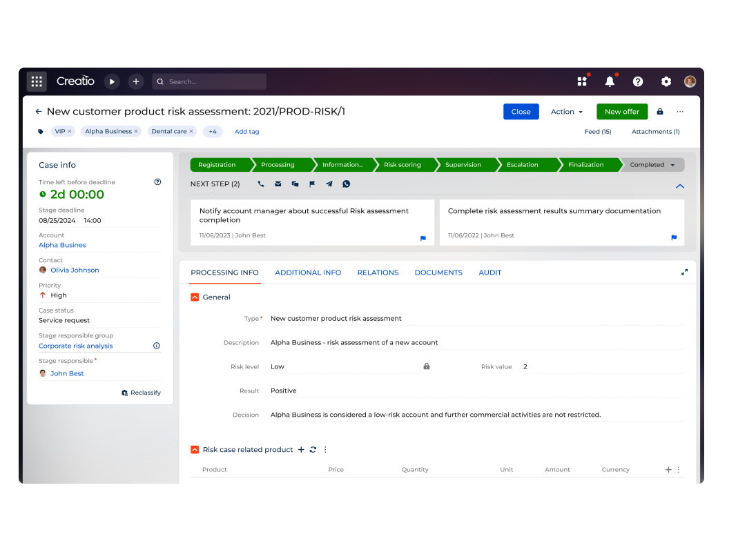 High tech CRM & Workflow automation software with no-code | Creatio