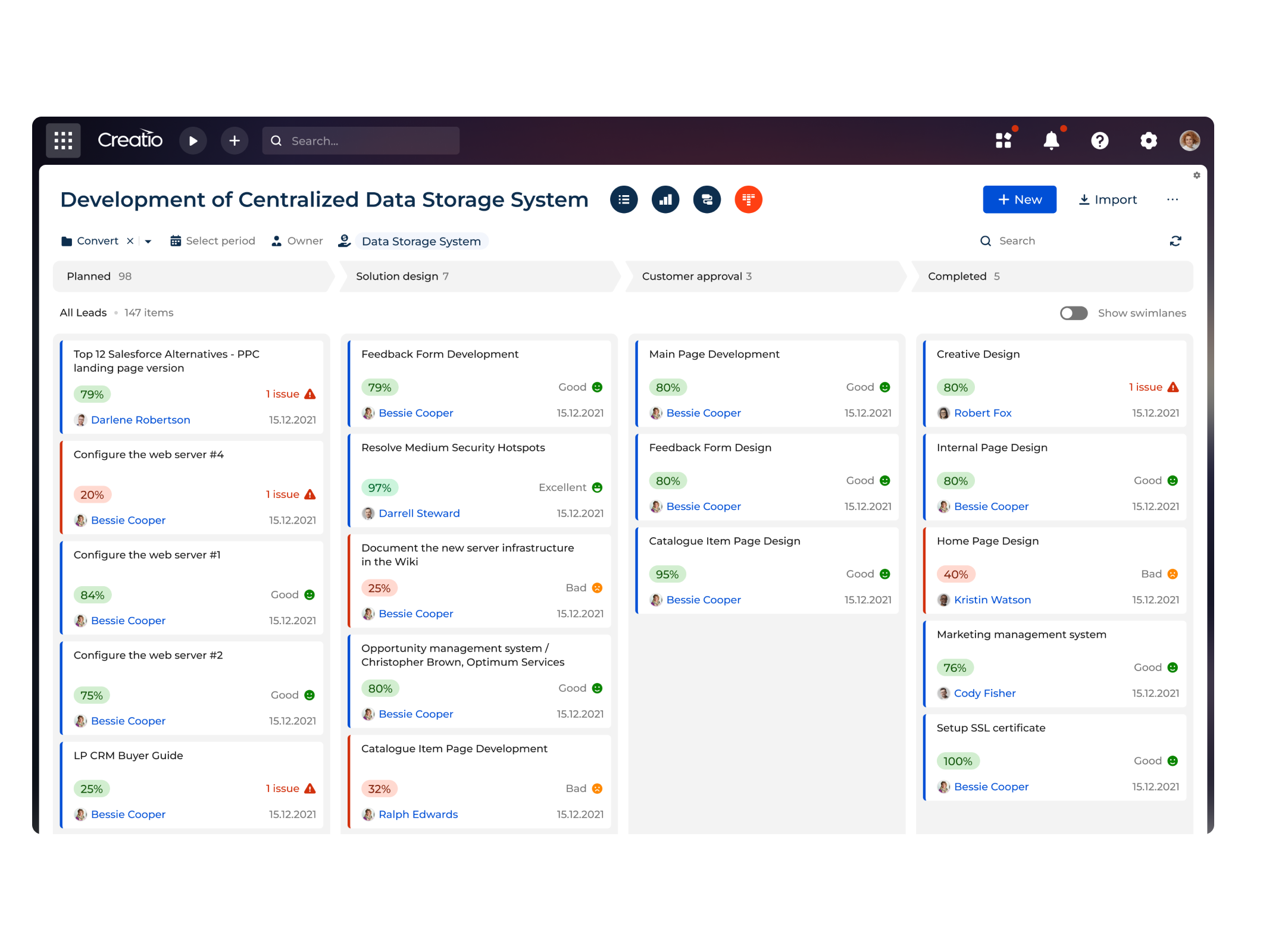 High tech CRM & Workflow automation software with no-code | Creatio