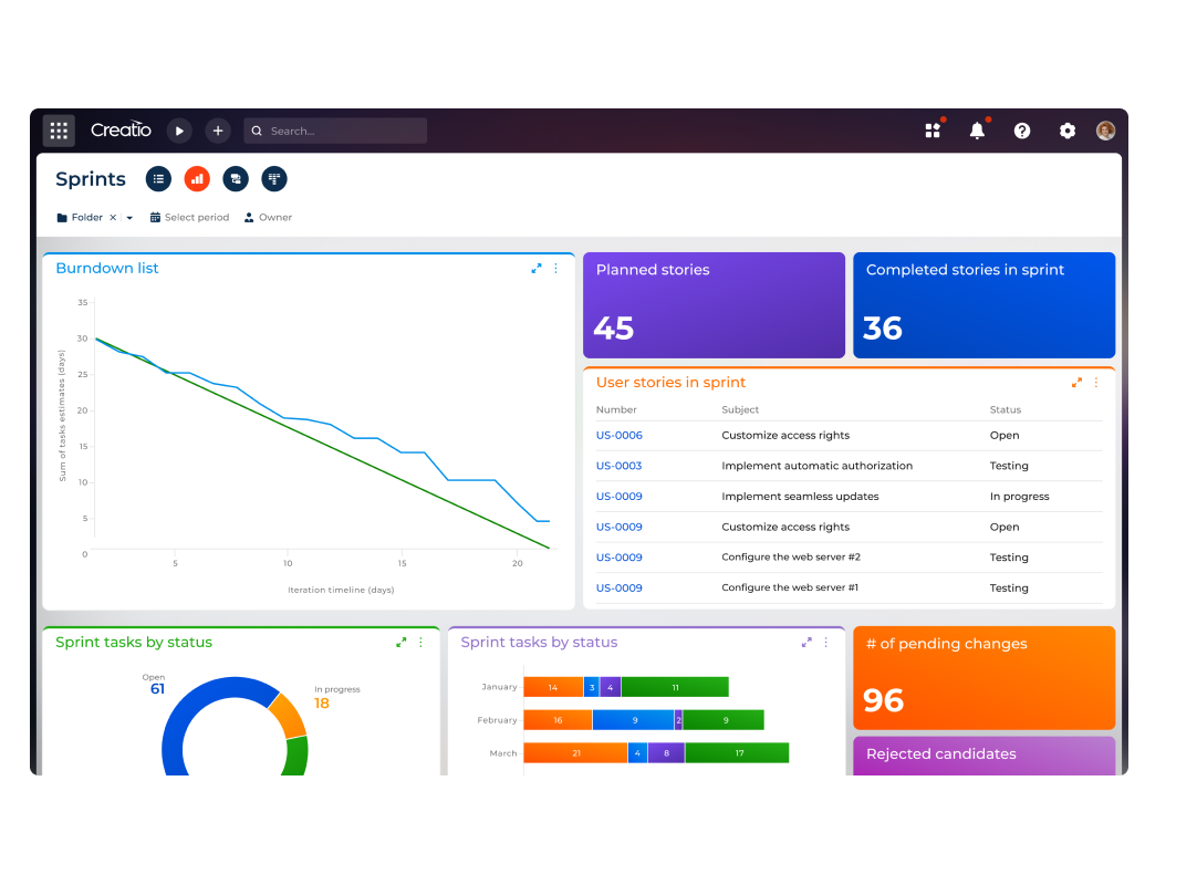 High tech CRM & Workflow automation software with no-code | Creatio