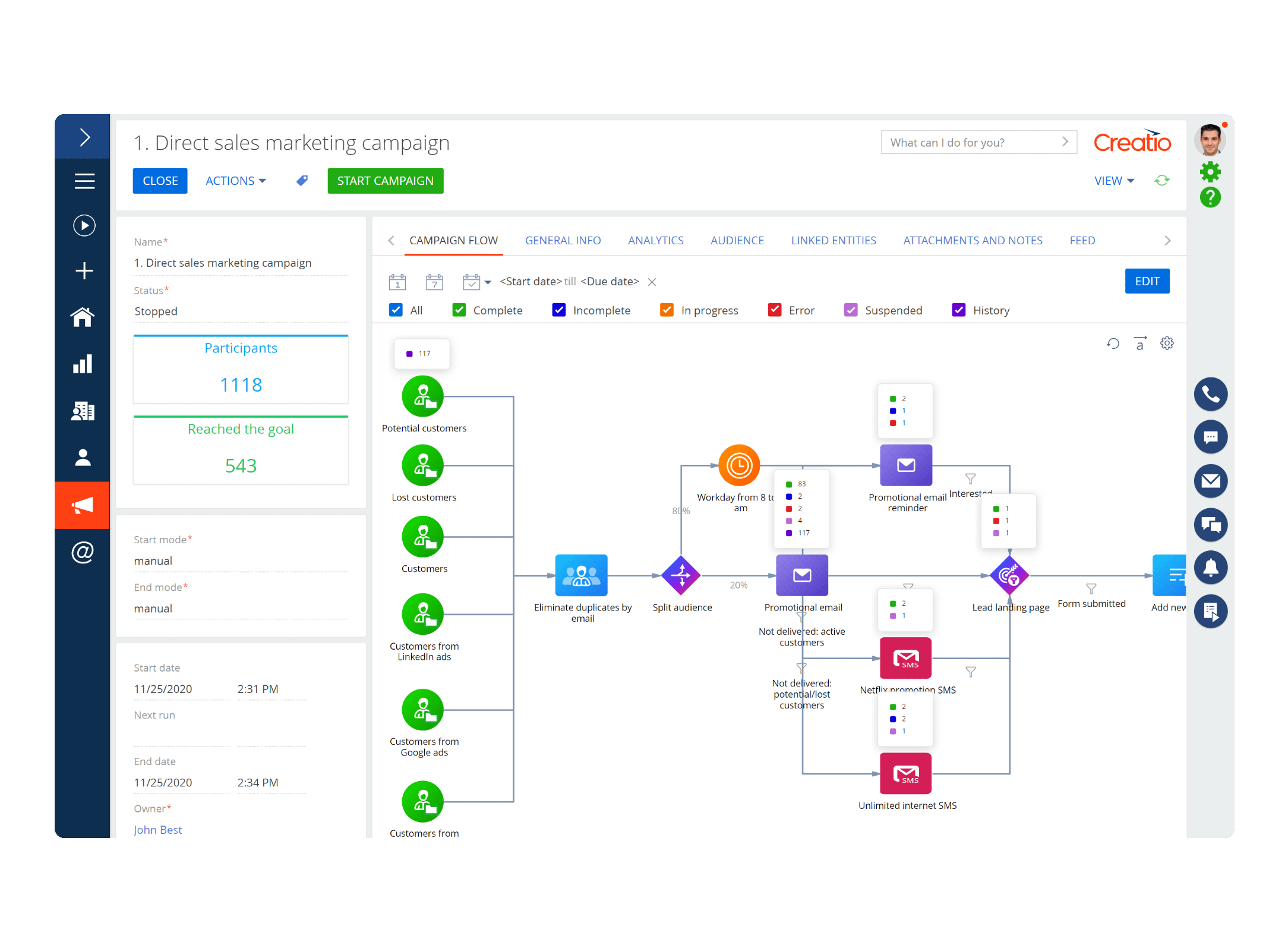 Telecom Crm And Workflow Automation Software With No Code Creatio