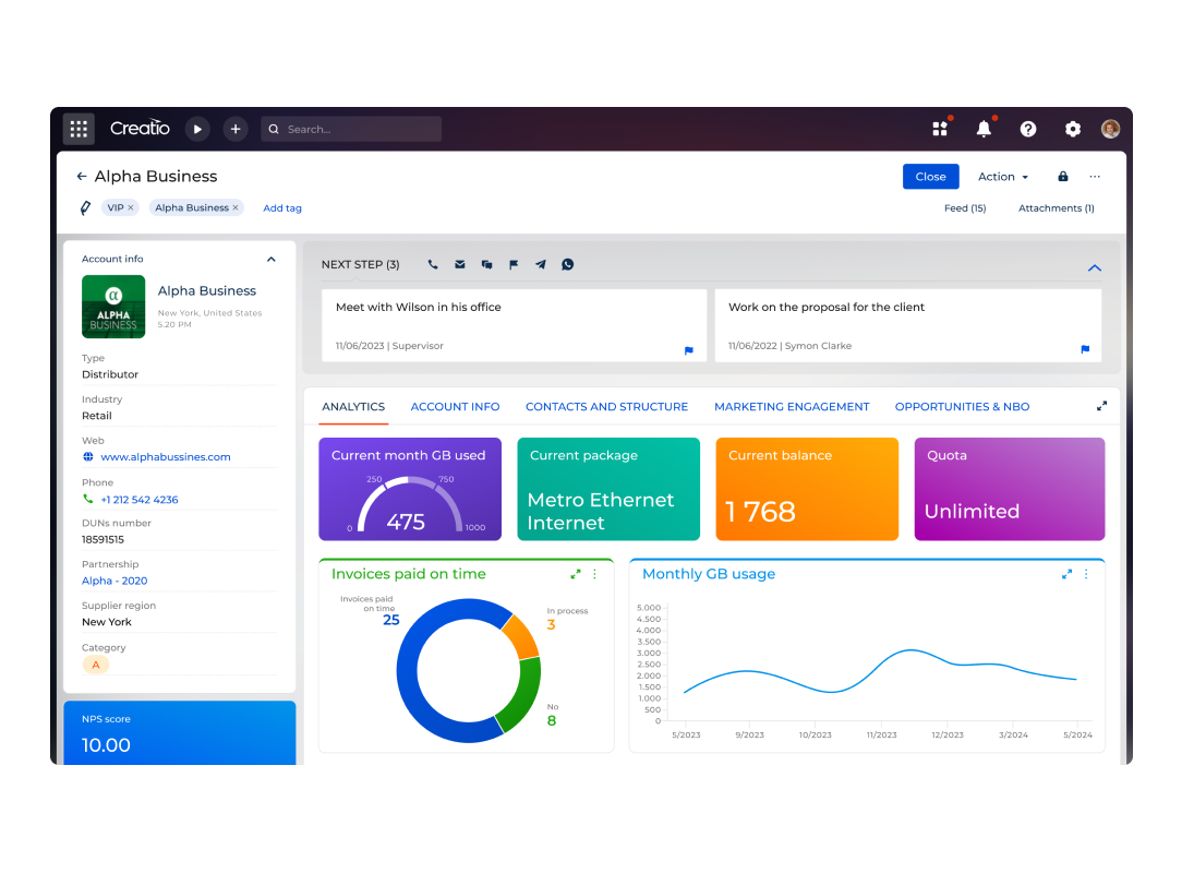 Telecom CRM & workflow automation software with no-code | Creatio