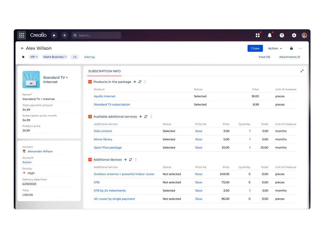 Telecom CRM & workflow automation software with no-code | Creatio