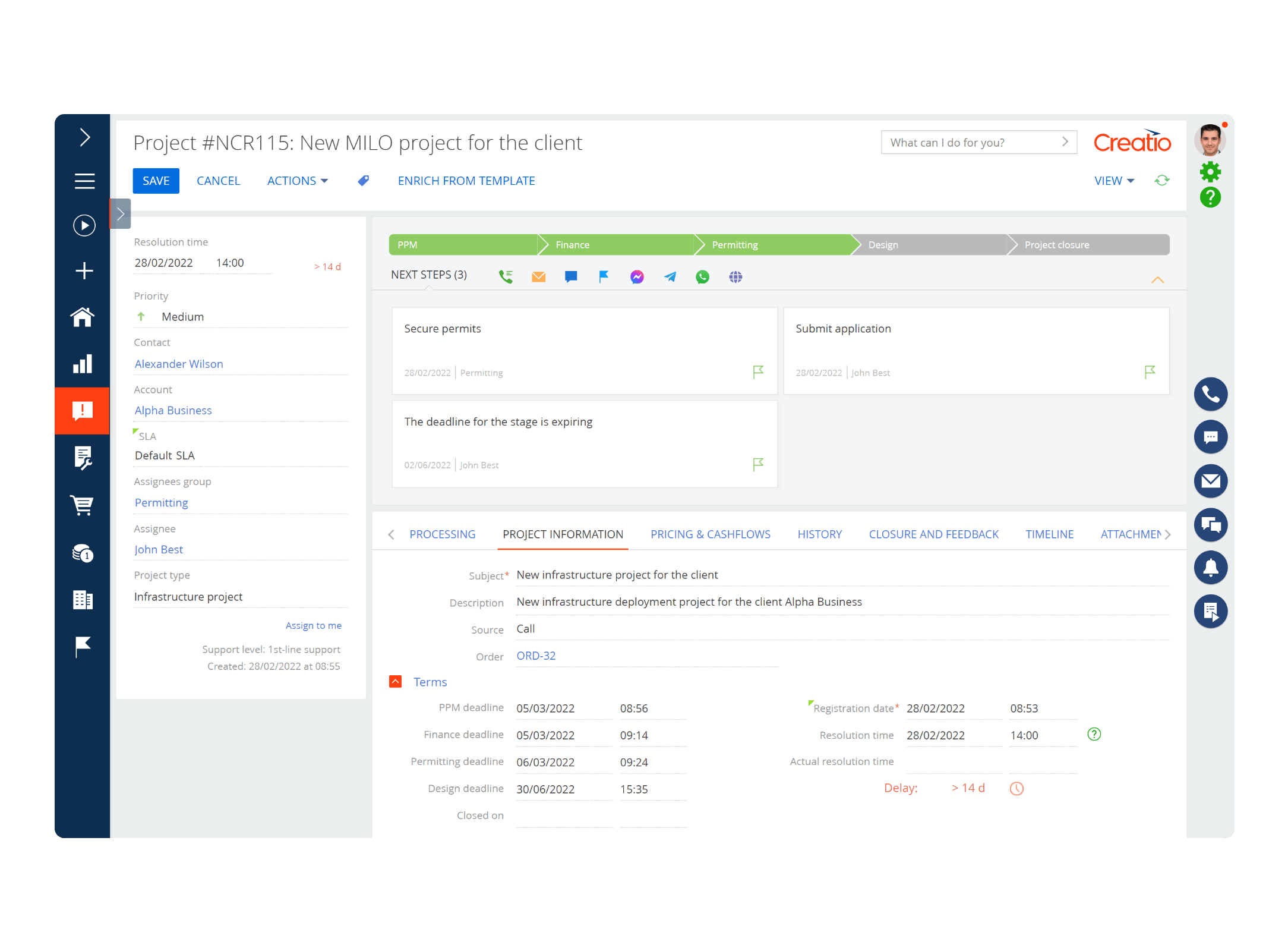 Telecom Crm And Workflow Automation Software With No Code Creatio