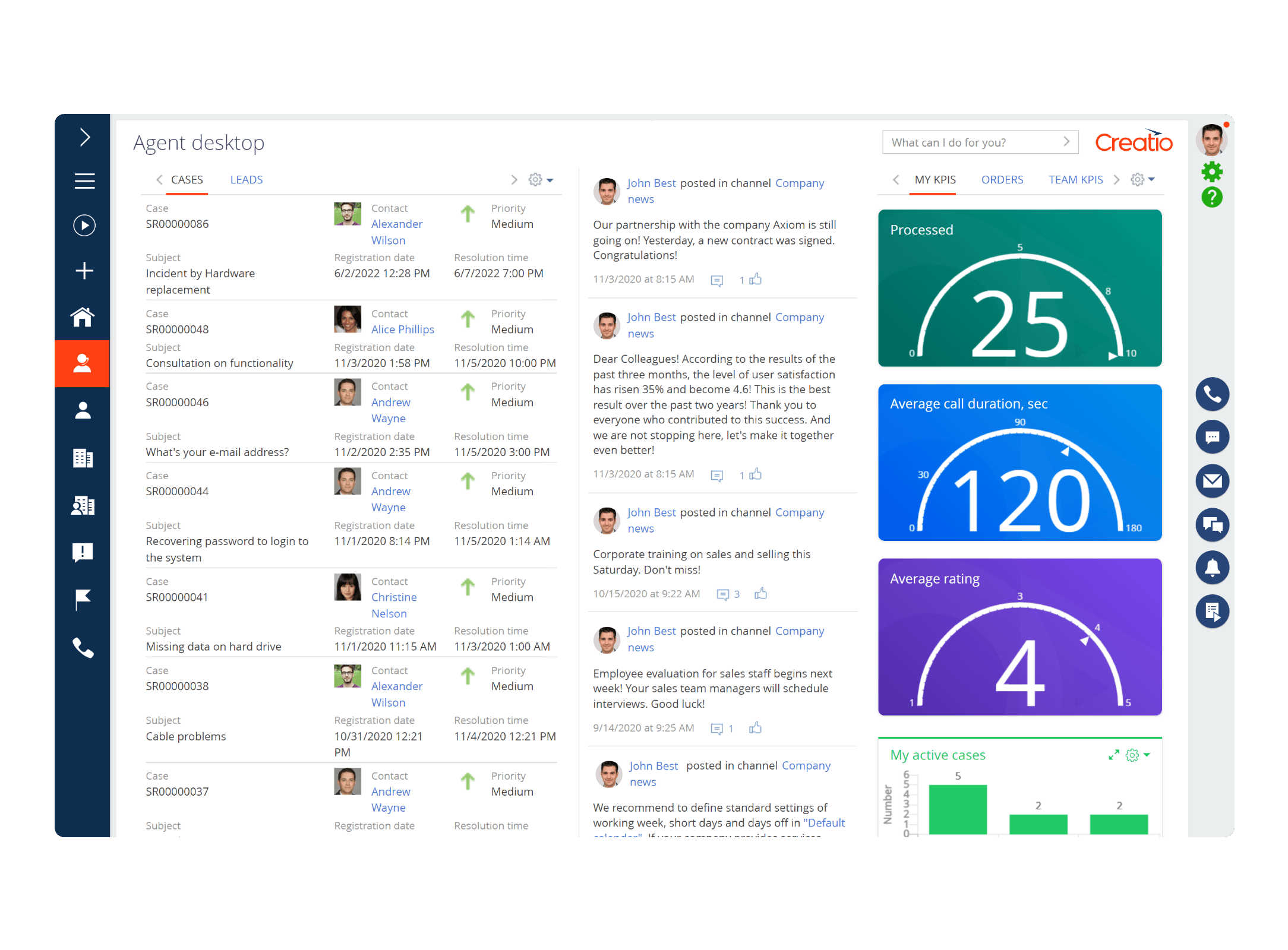 Telecom CRM & workflow automation software with no-code | Creatio