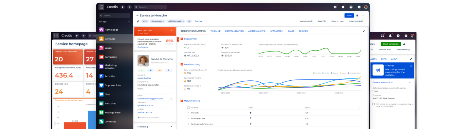 Creatio Products | No-Code, process automation and CRM platform