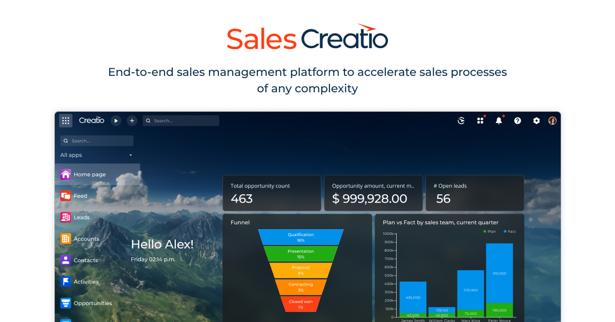 Composable Sales Management Platform | Sales Creatio