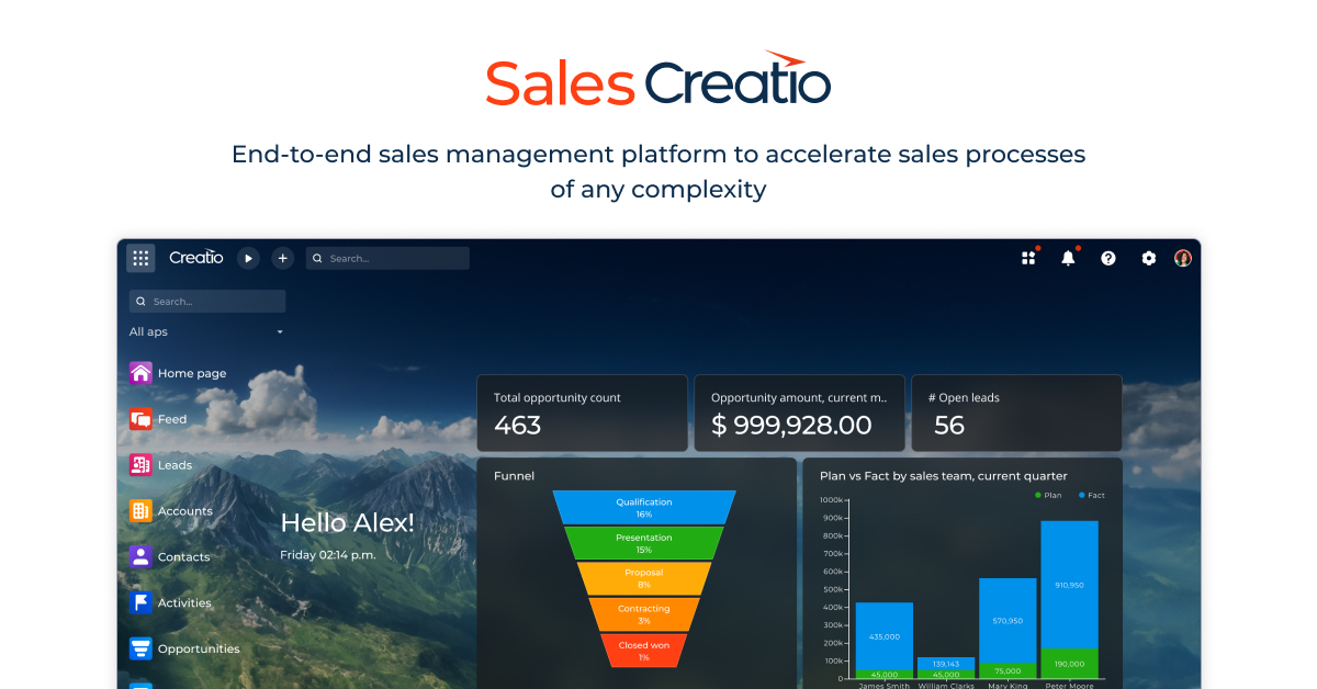Composable Sales Management Platform | Sales Creatio