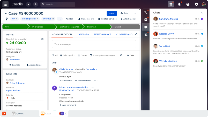 Composable Service Management Platform | Service Creatio