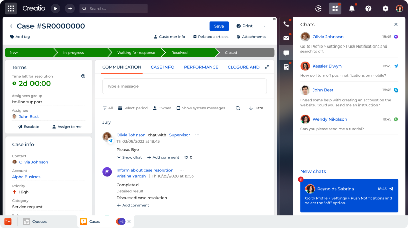 Composable Service Management Platform | Service Creatio