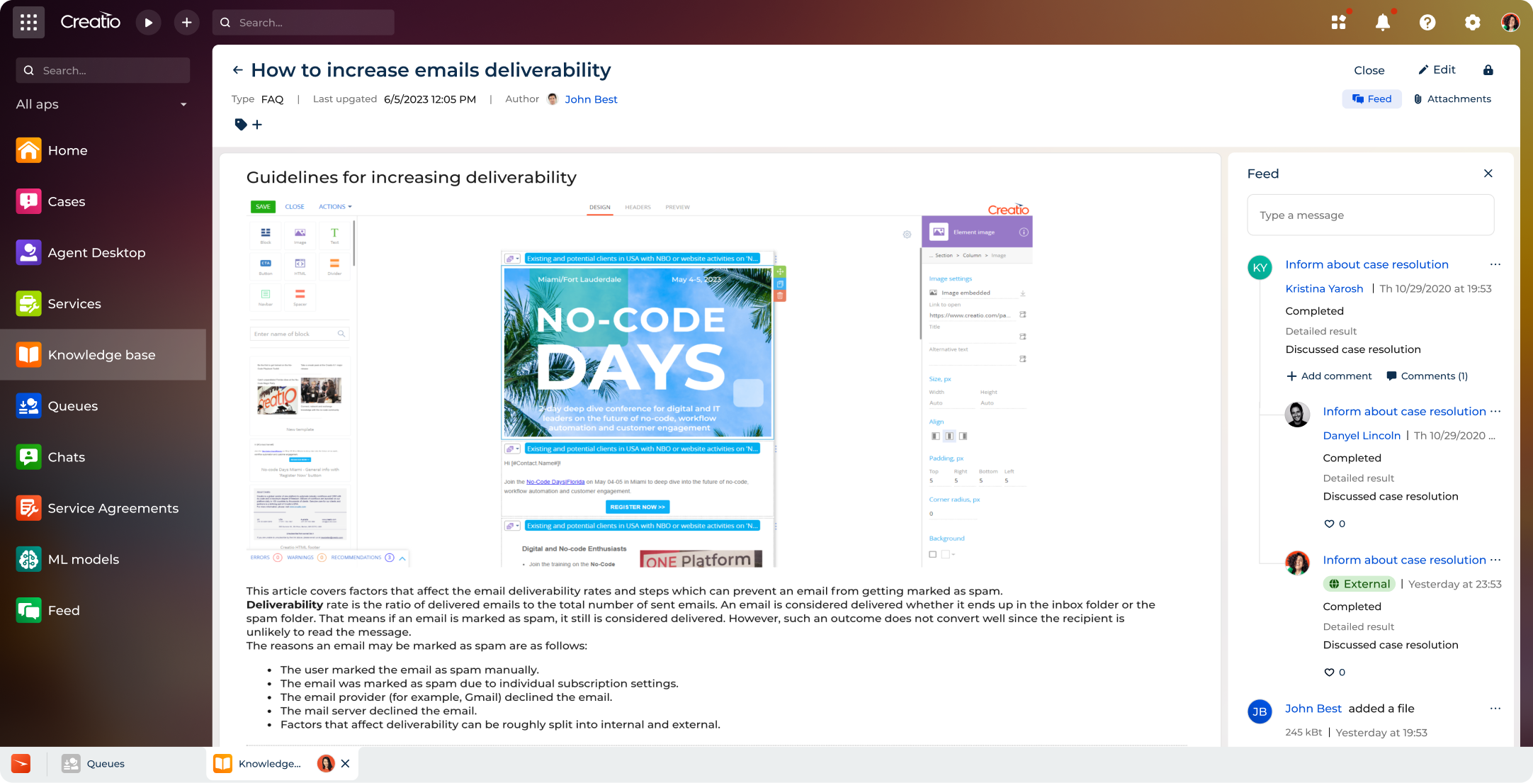 Composable Service Management Platform | Service Creatio