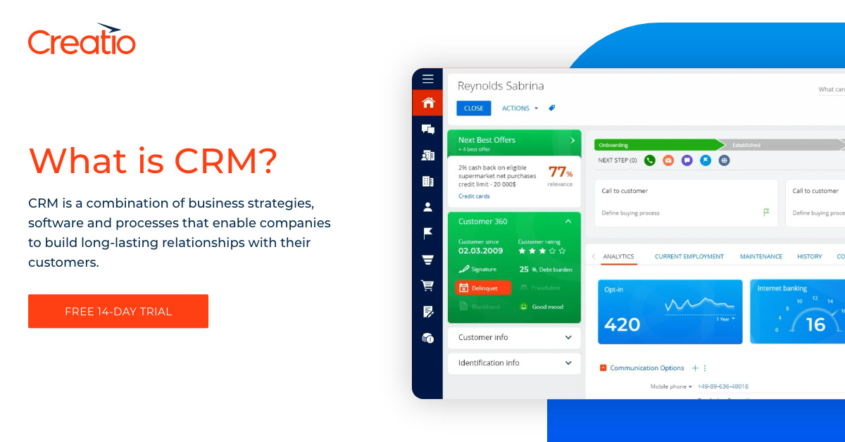 What is CRM system? Full Guide: Definition & Benefits | Creatio
