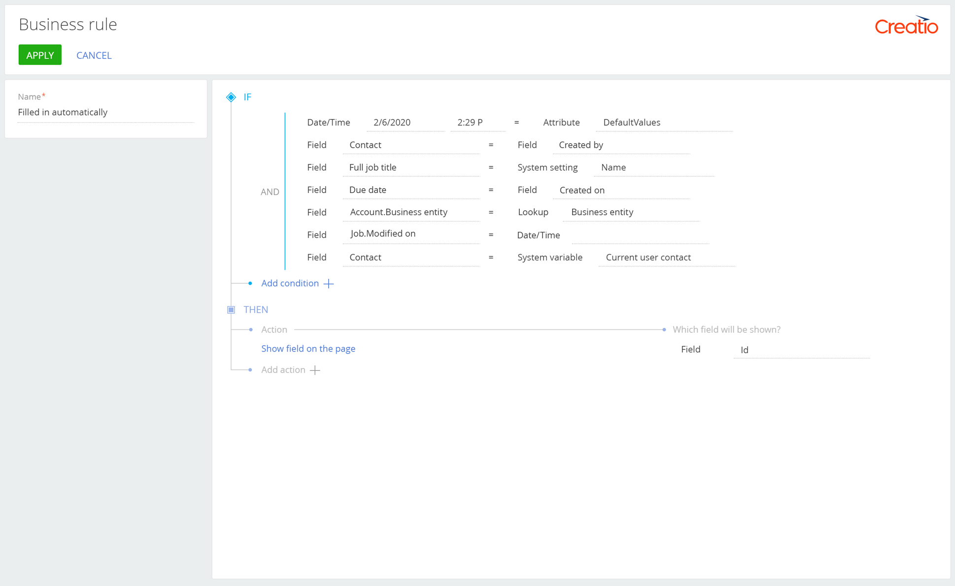 Plataforma BRM y Low-code and BPM | Studio Creatio Enterprise